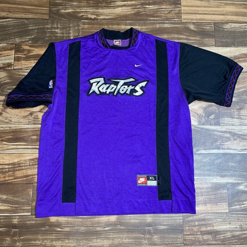 Vintage 90s Team Nike Sports Toronto Raptors Warm Up Shirt Vince Carter ...
