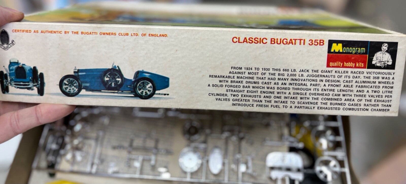 Monogram pc133 Bugatti 35b GP Racer 1966 Kit 1/24 McM Niob | eBay