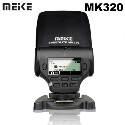 MEIKE MK-320 TTL HSS Flash SpeedLite For Canon Nikon Sony Fuji ...