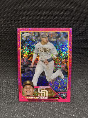 2023 TOPPS CHROME MANNY MACHADO MAGENTA SPECKLE REFRACTOR 216/350 ...