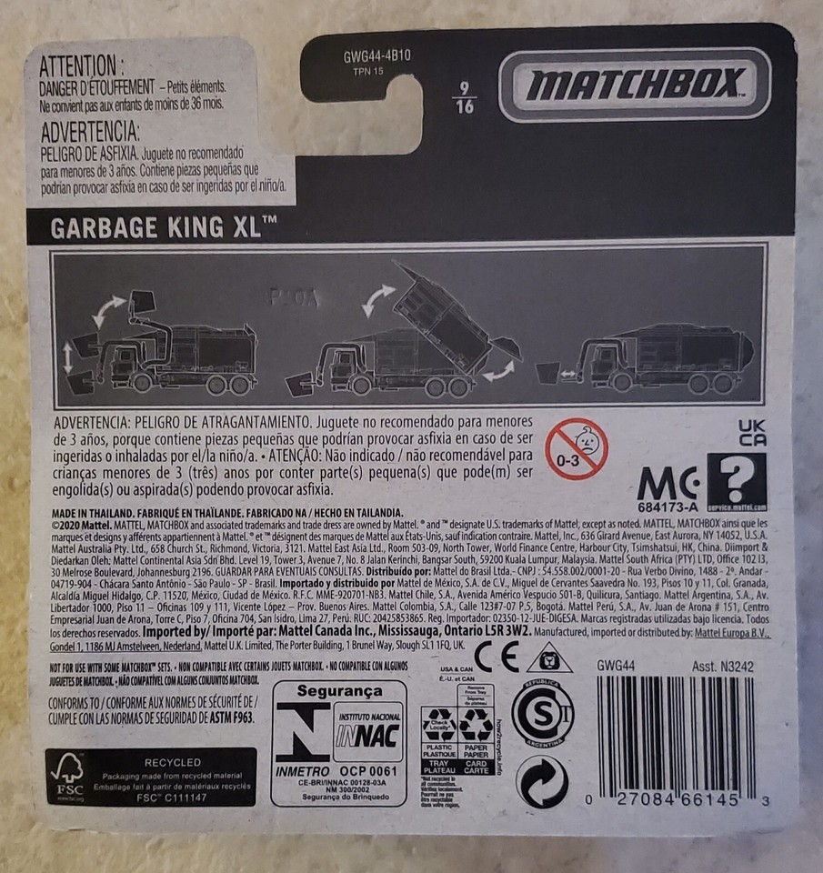 Matchbox Working Rigs Garbage King XL 9/16 | eBay
