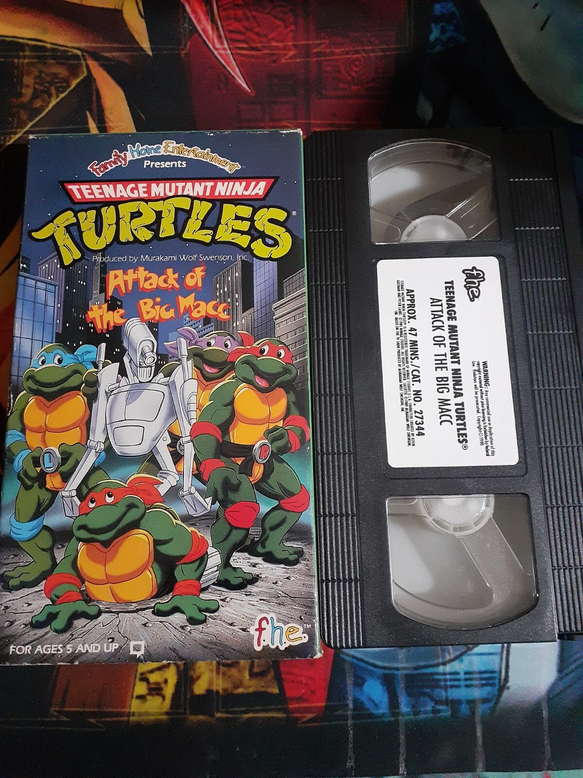 Teenage Mutant Ninja Turtles - Attack of the Big Macc (VHS, 1991) | eBay