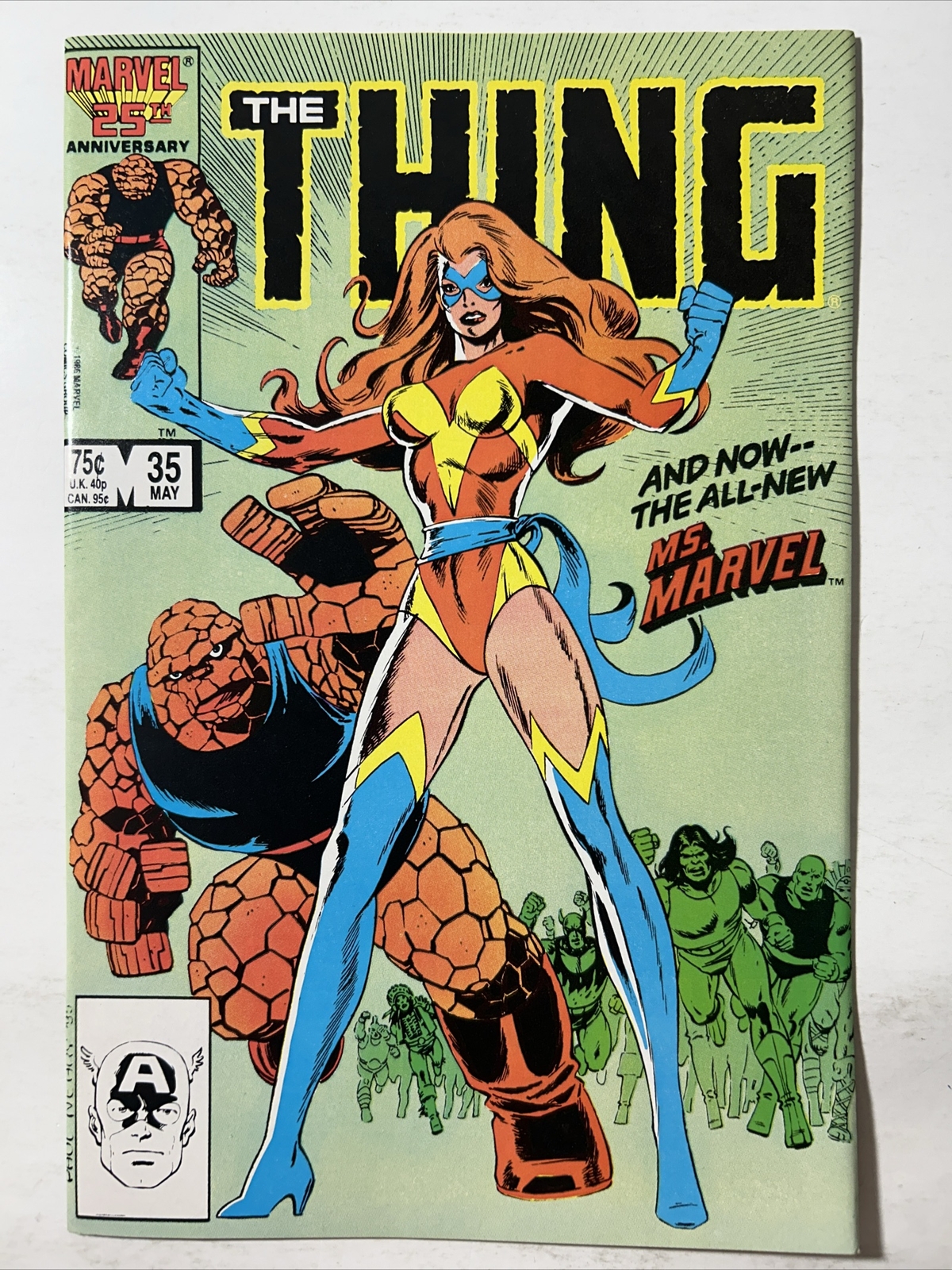 MARVEL The Thing #35, 1986 1st App Ms. Marvel II Sharon Ventura | eBay