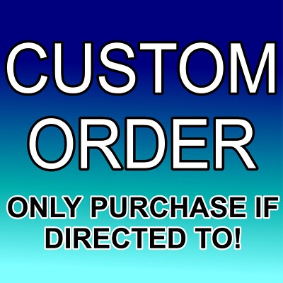 CUSTOM ORDER CHARGE | eBay