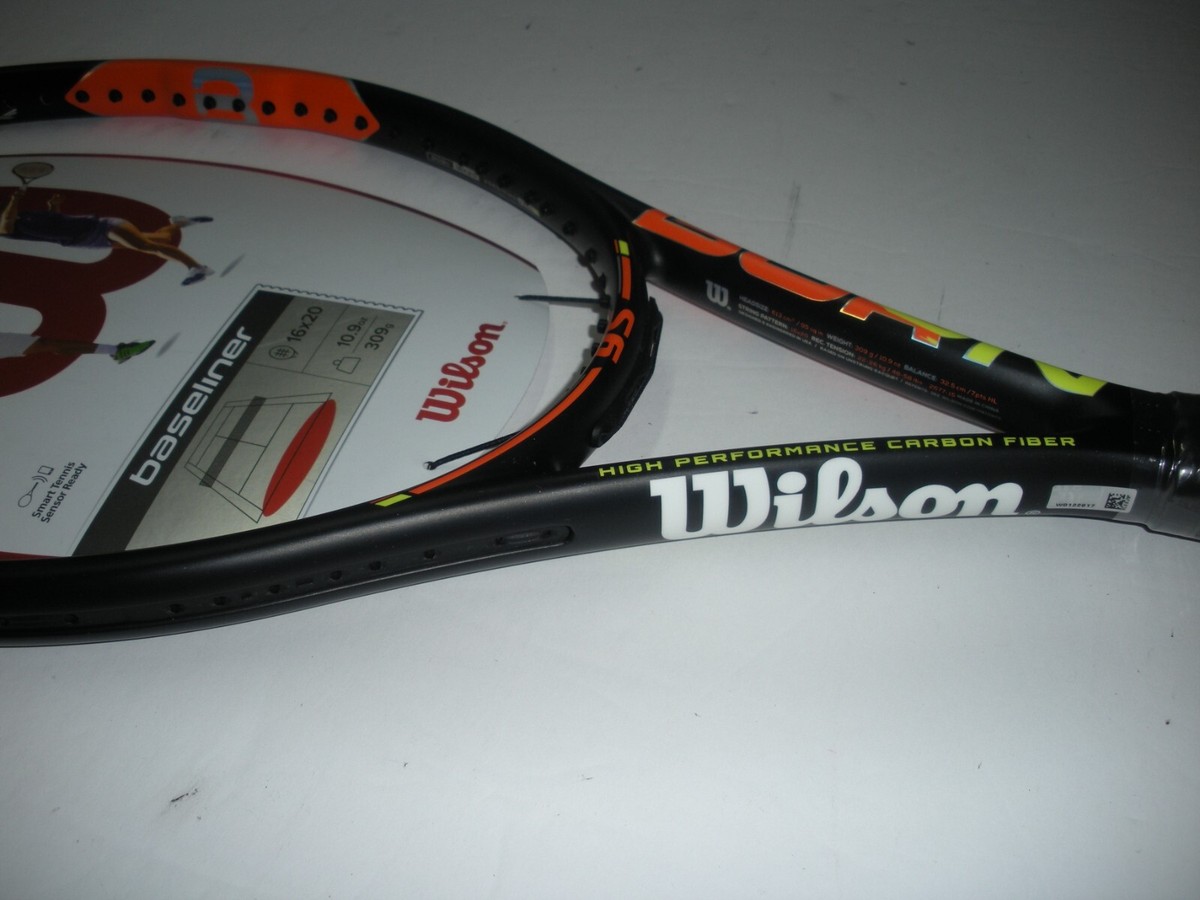 WILSON BURN 95 1st GEN (X2 SHAFT) 10.9oz TENNIS RACQUET 4 3 WILSON BURN 95 1st GEN (X2 SHAFT) 10.9oz TENNIS RACQUET 4 3
