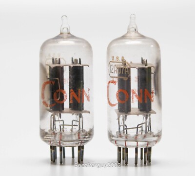 2 Conn - RCA Long Gray Plate - Clear Top Vacuum Tubes / 12AU7A / KT6 | eBay