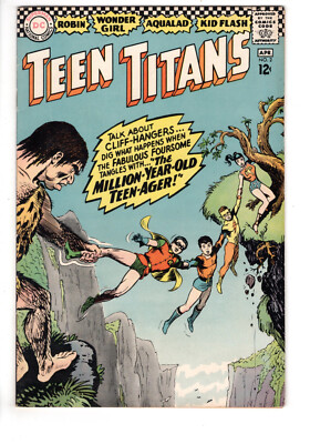 TEEN TITANS #2 (1966) - GRADE 6.0 - DC 1ST APPEARANCE GARN TITANS' LAIR ...