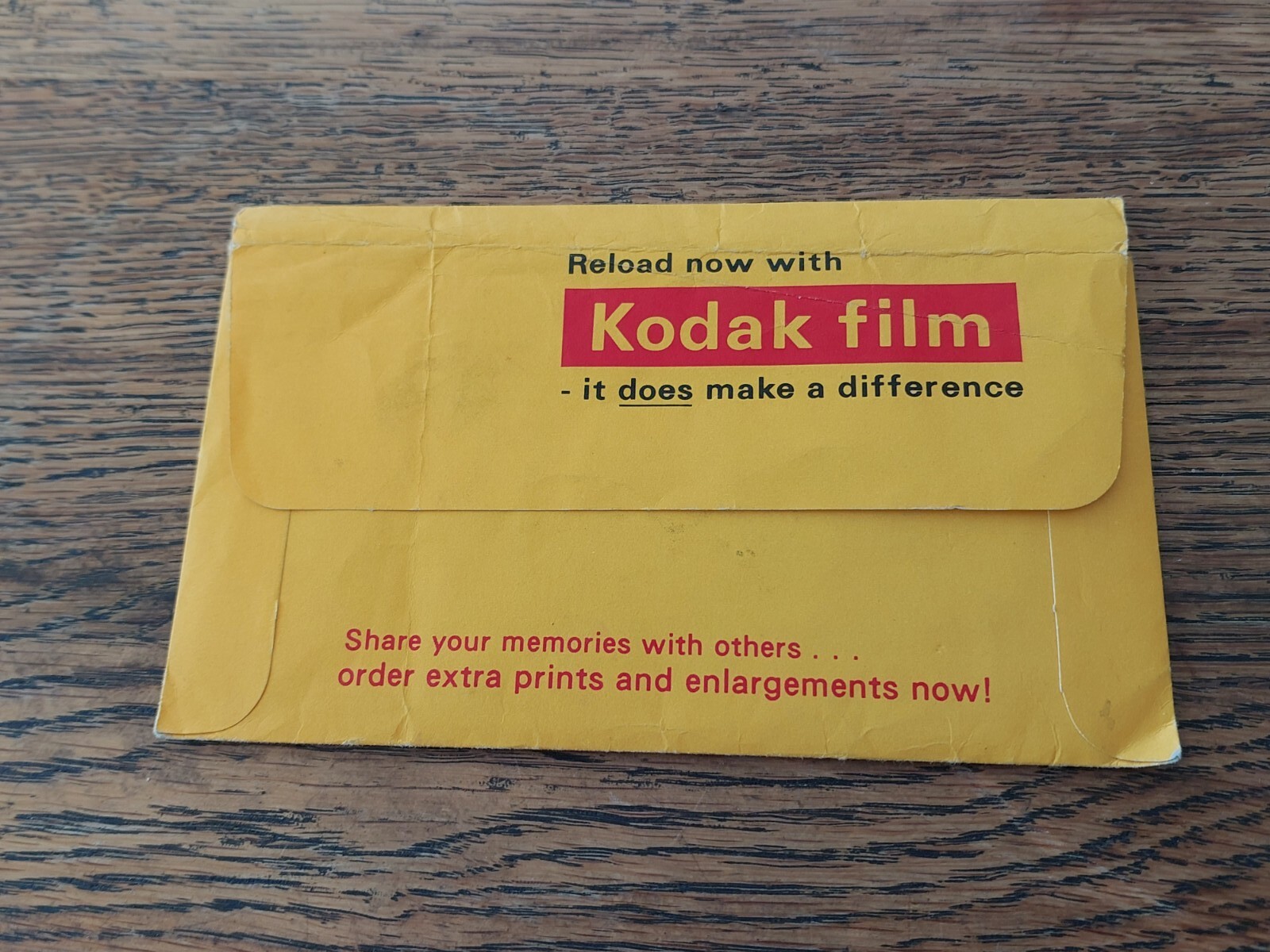 Kodak Color Print Vintage Reorder Form Envelope | eBay Australia