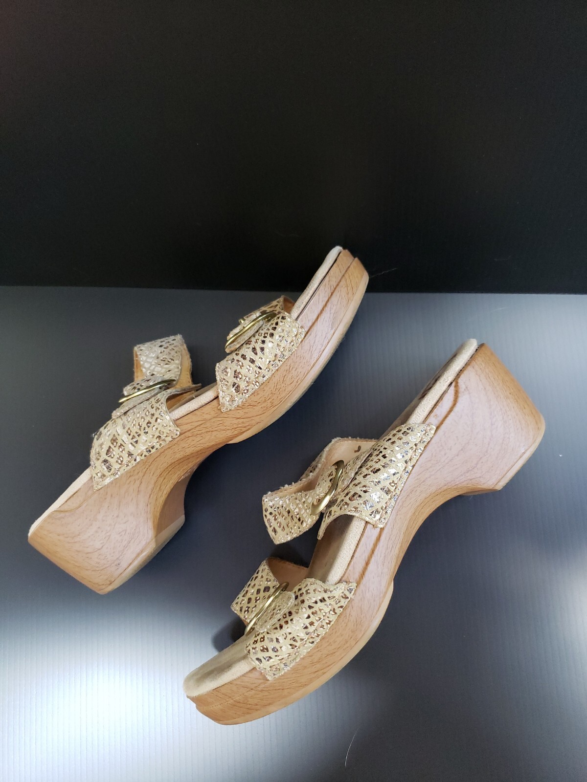 Dansko Sophie Metallic Python Slide Sandal Women's 40… - Gem