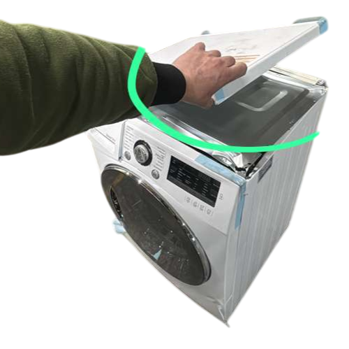 LG DLEC888W 24" 14 Programs Electric Ventless Smart Dryer 4.2 Cu Ft ...