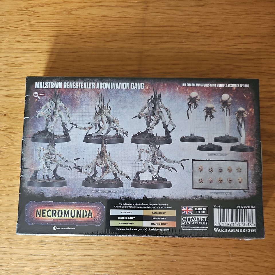 Warhammer 40k, Necromunda Malstrain Genestealer Abomination Gang, BNIB ...
