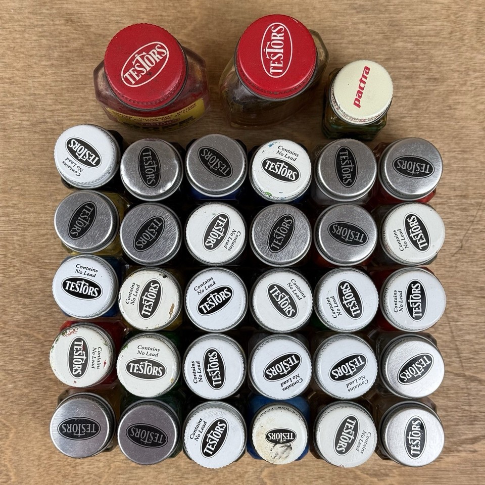Lot 36 Testors & Pactra Enamel & Acrylic Model Paints Assorted Colors ...