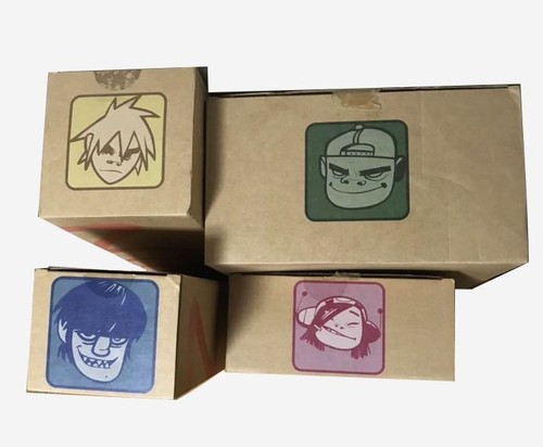 Kidrobot Gorillaz Red Edition Set Jamie Hewlett Murdoc, Russell, Noodle ...