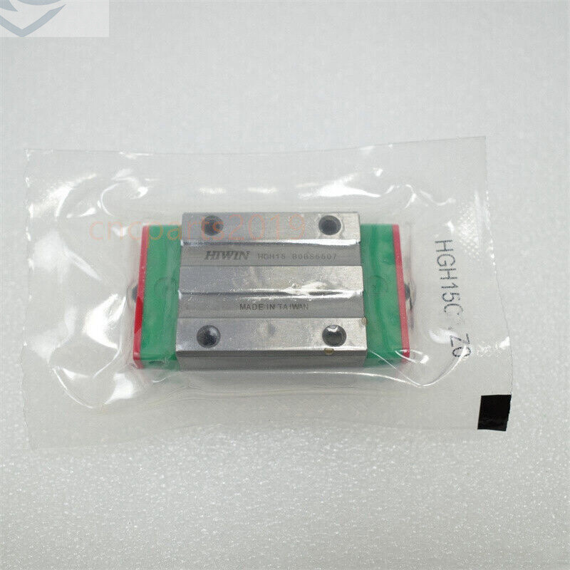 2pc HIWIN HGH15CA Linear Guide Rail Block Slider Carriage CNC Router ...