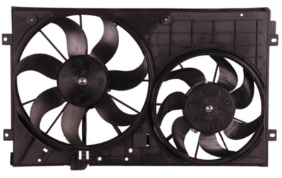 Dual Radiator Fan Assembly fits VW Golf MK5 MK6 Jetta Passat 2005-12 ...