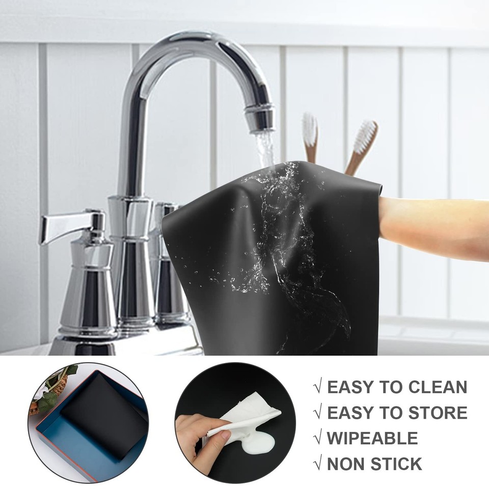 Extra Large Silicone Table Mat Waterproof Desk Protector for Kitchen ...