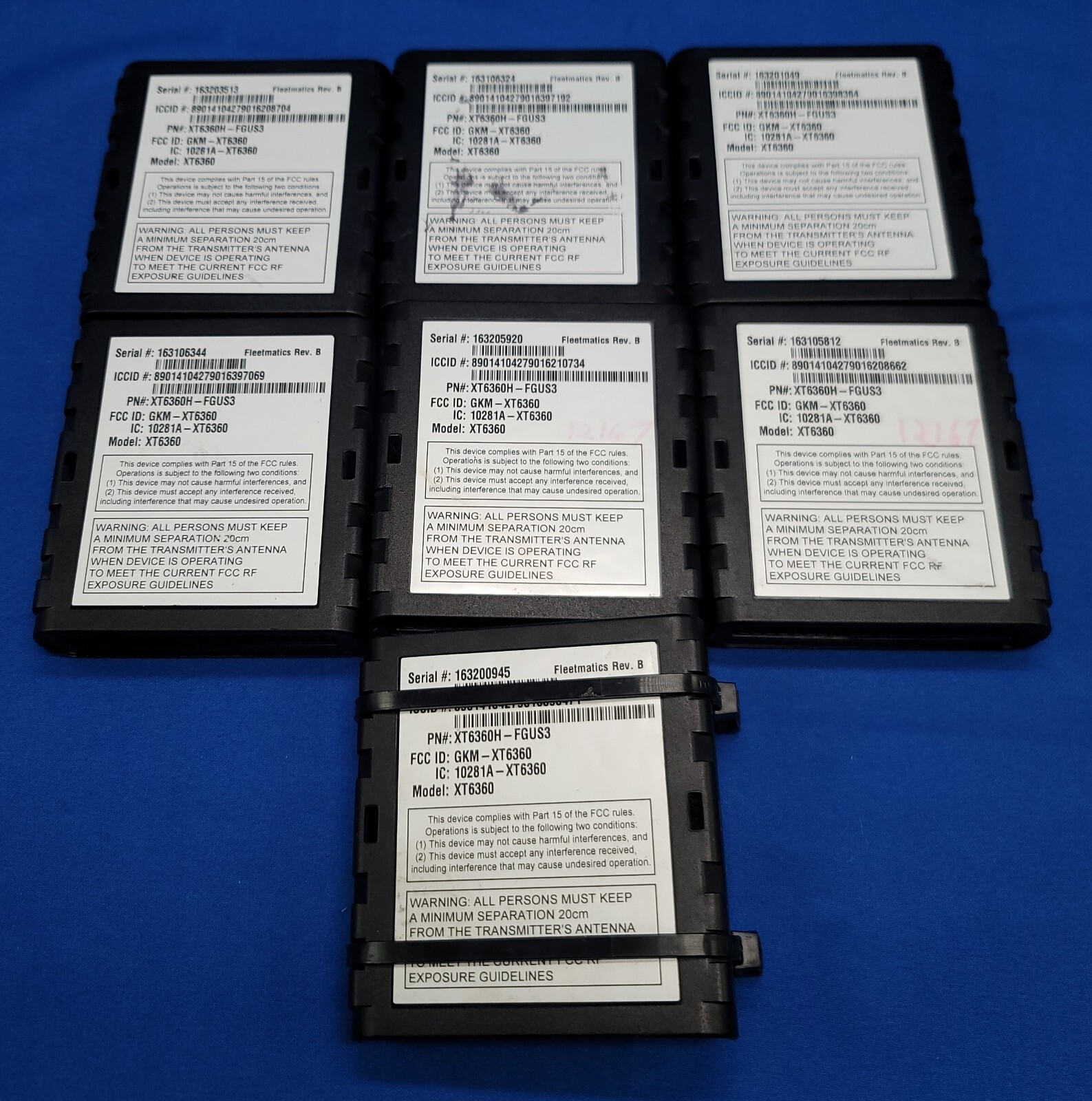 (7) XIRGO TECH XT6360H-FGUS3 VEHICLE GPS/CELLULAR TRACKING DEVICE ...