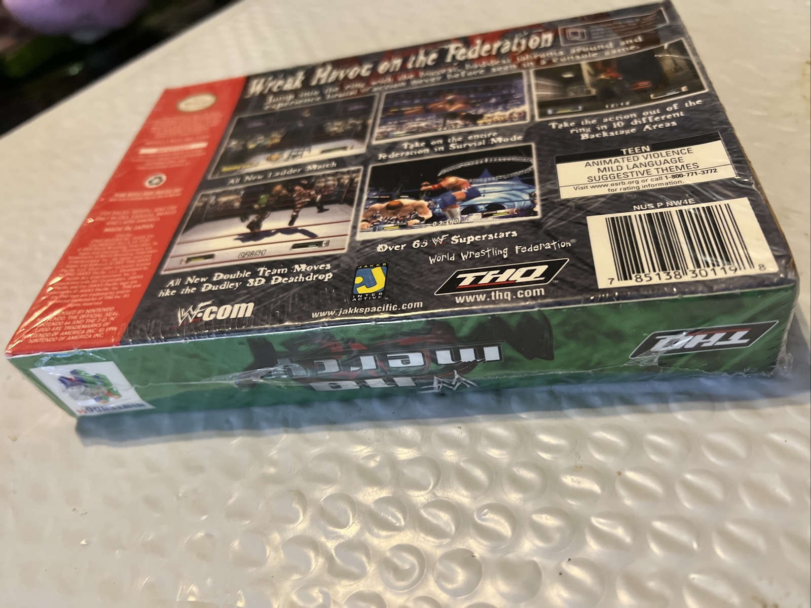 WWF: No Mercy N64 Nintendo 64 Brand New Factory Sealed CREASED DENTED ...