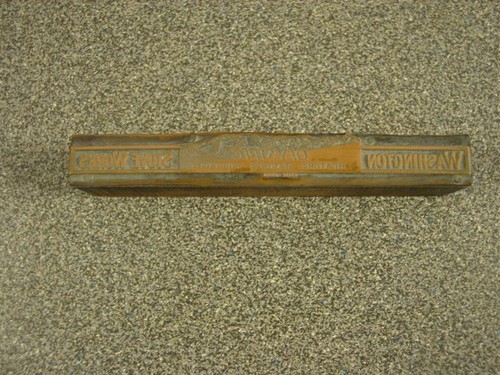 Washington Stove Works Olympic Furnace Advertising Wooden Printers ...