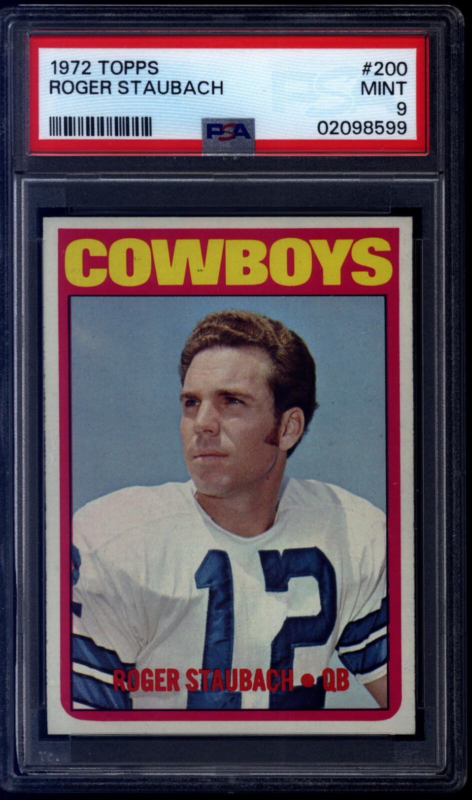 1972 Topps #200 Roger Staubach (Rookie, HOF) PSA 9 Football Card | eBay
