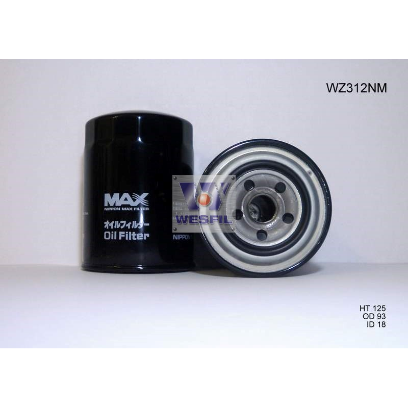 Nippon Max Oil Filter Wz312Nm Z312/Z110 suits Daihatsu | eBay
