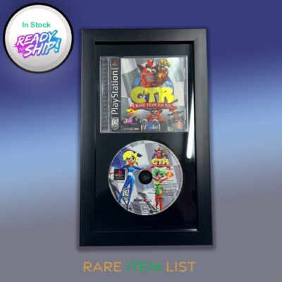Crash Team Racing PS1 Mint Black label Framed &Authenticated ...