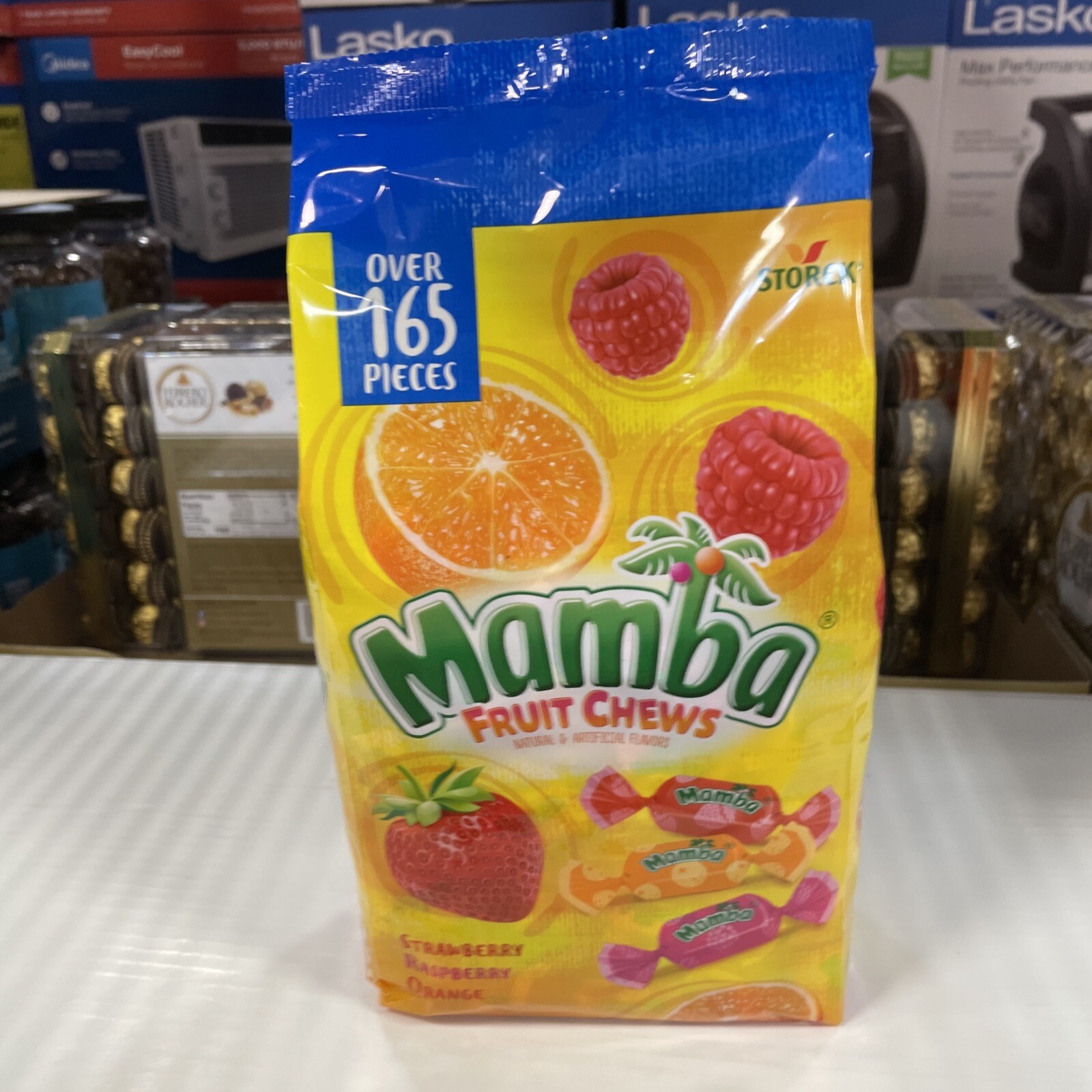 2 Packs Mamba Fruit Chews, Strawberry Raspberry Orange, Over 165 Pieces ...