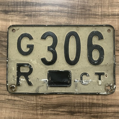Early 1950’s CT Connecticut Vintage Auto License Plate # GR306 Antique ...