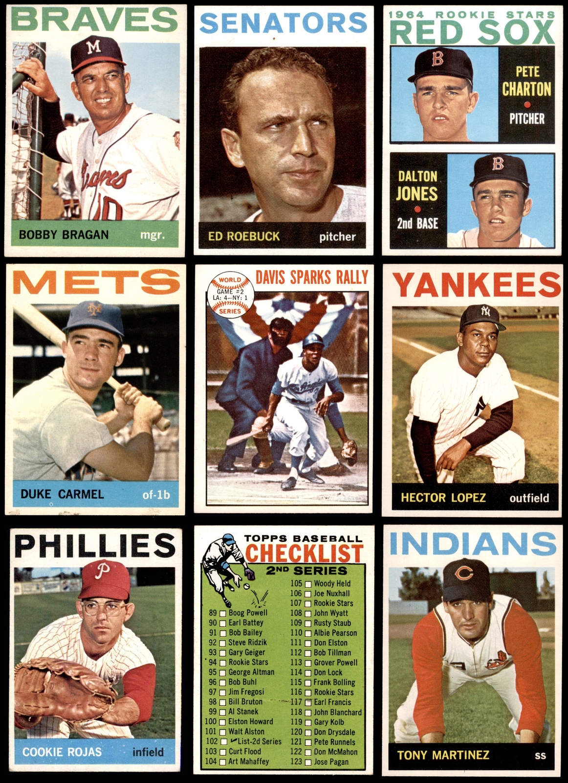 1964 Topps Baseball 400 Card Starter Set / Lot 6 - EX/MT BSET | eBay