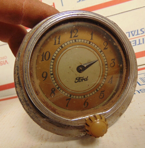 1938 FORD DELUXE CLOCK ORIGINAL COUPE SEDAN CONVERTIBLE AS FOUND | eBay