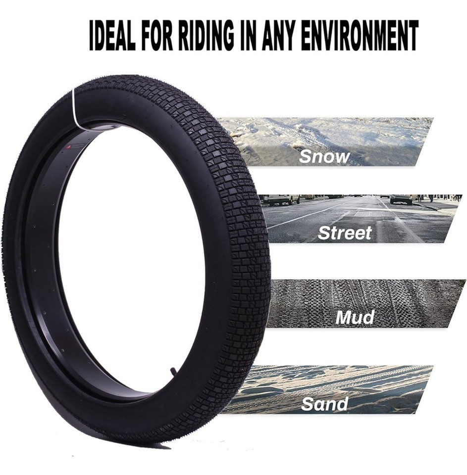 INNOVA 26” x 4” Hybrid fat tire 60 TPI 30PSI Ebike Recommend (Thick ...