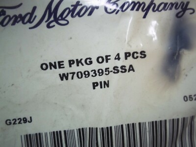GENUINE FORD RETAINER PINS PART NUMBER W709395-SSA | eBay