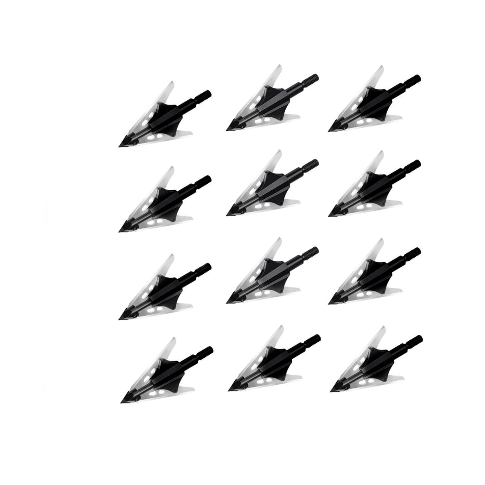 12pcs BloodRunner Broadheads 100Gr 2 Spring Slide Retractable Blade ...