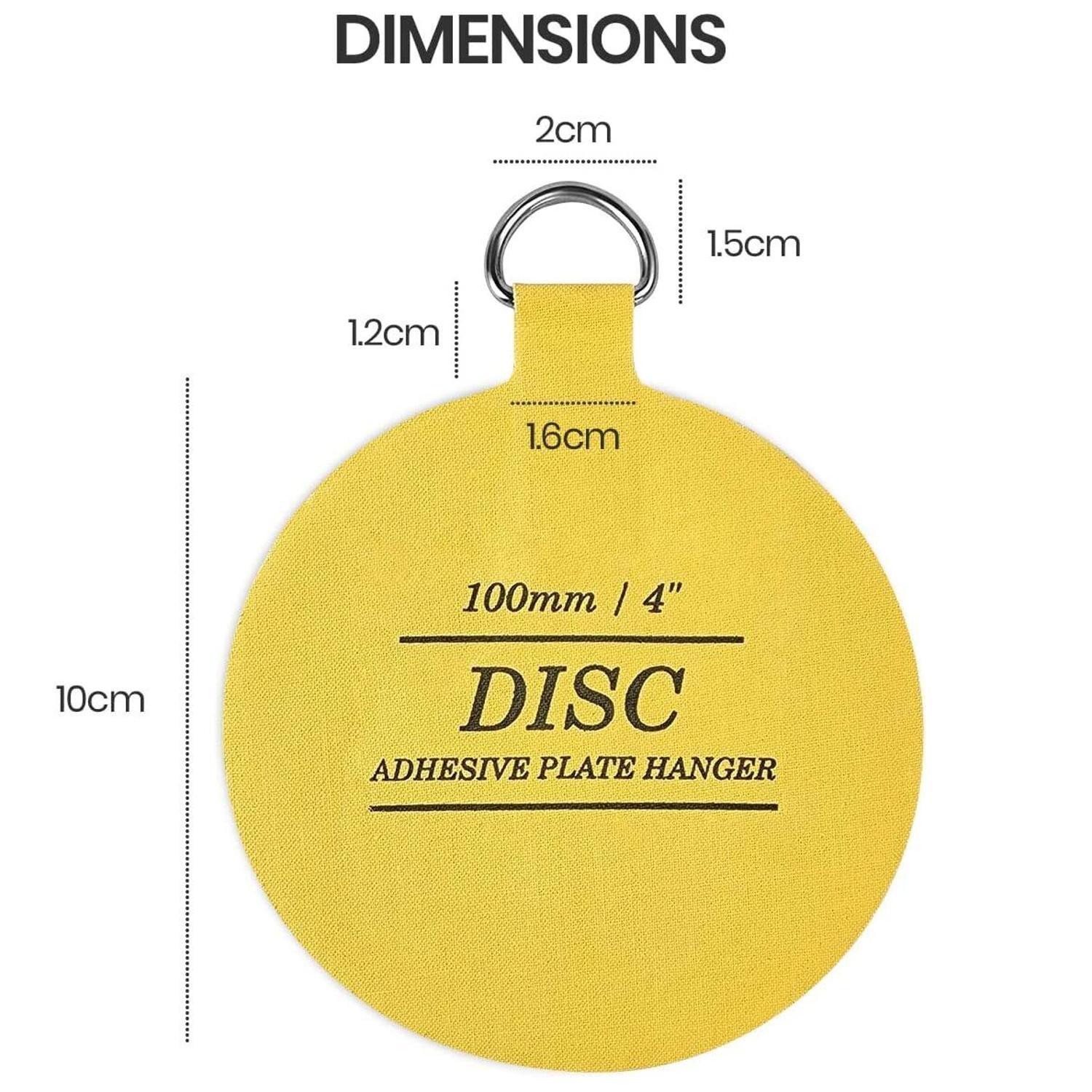 Disc Plate Hanger Picture Hanging Self Adhesive Stick on Invisible Hook ...