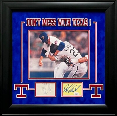 Nolan Ryan Robin Ventura Don't Mess Wit Texas Signed Autograph Photo ...