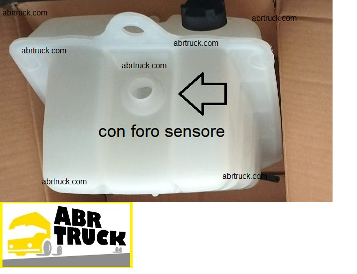 SERBATOIO VASCHETTA RADIATORE ACQUA FORO SENSORE PER EUROCARGO IVECO ...