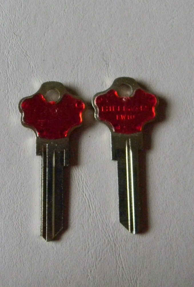Kwikset Titan KW10 Key Blanks(2) Red By Hillman | eBay