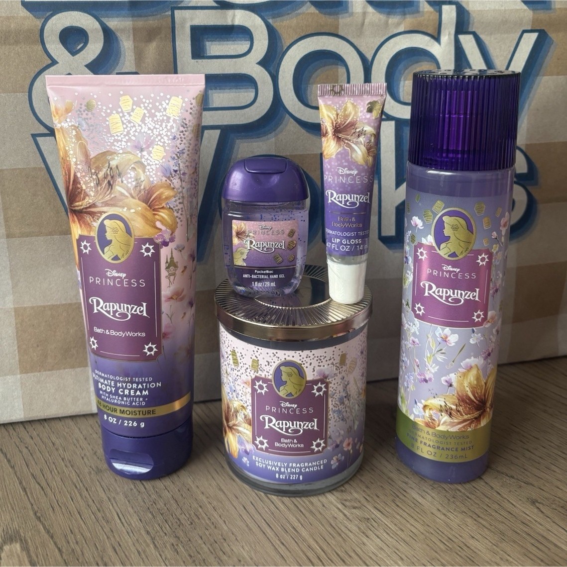Bath & Body Works Disney Princess Rapunzel Sanatizer Mist, Cream ...