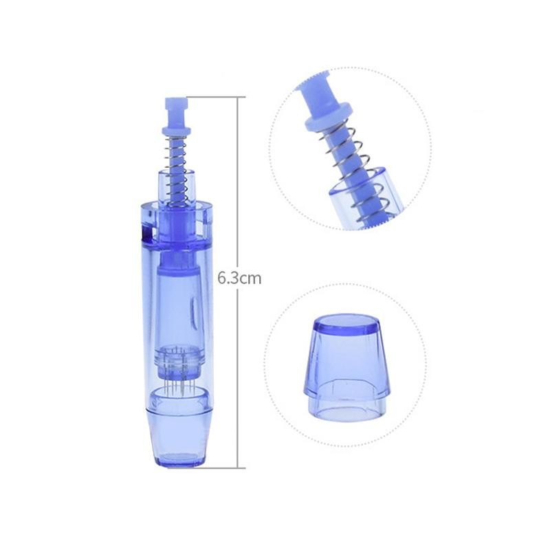 10Pcs Blue 12Pins Cartridge Micro Needle Tips Head for A1 Micro-needle ...