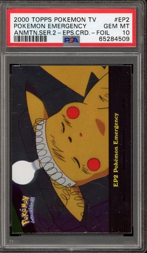 Pokemon Topps Emergency Animation Series 2 EPS. Card Foil #EP2 PSA 10 ...