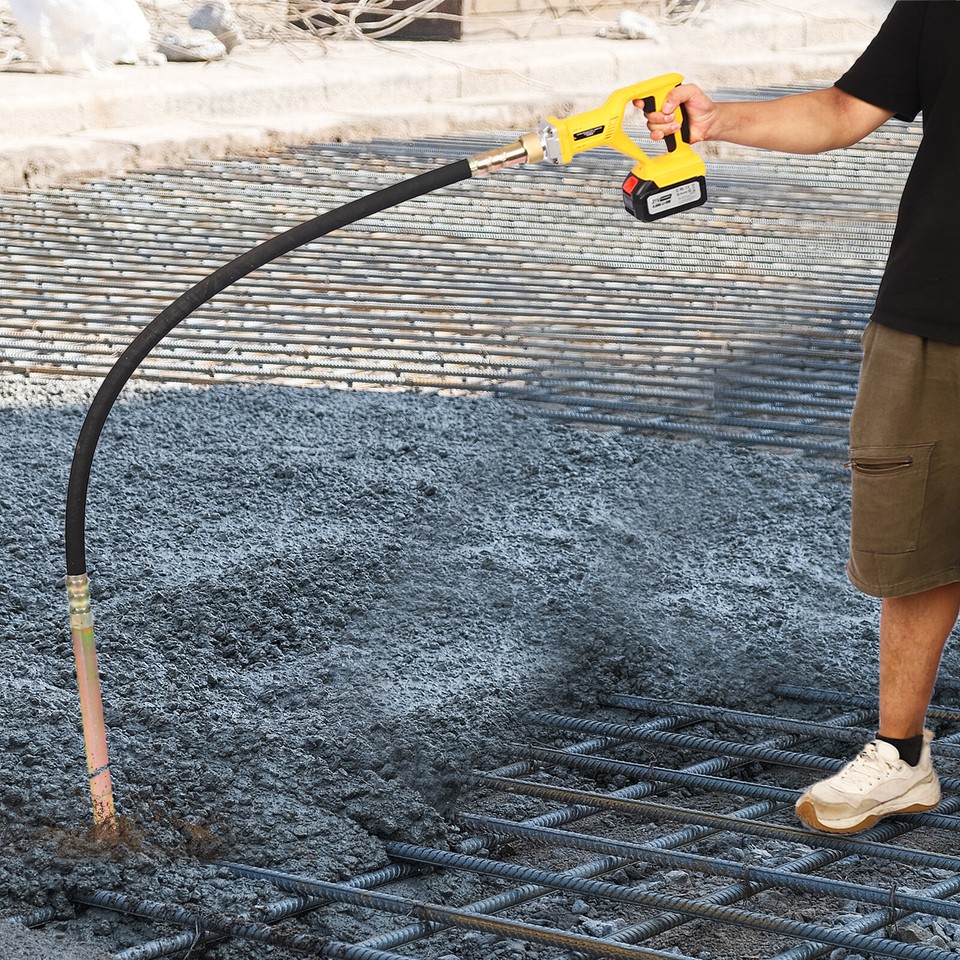 Concrete Vibrating Tool Hand Held Vibrating Tool 4.92ft Shaft Rod w ...