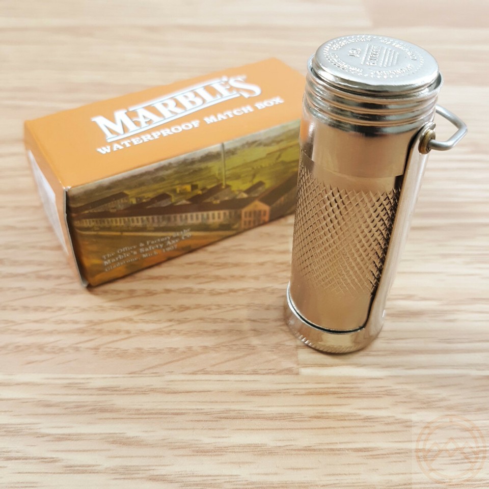 Marbles Match Safe Waterproof From Original 1900 Patent Stainless ...