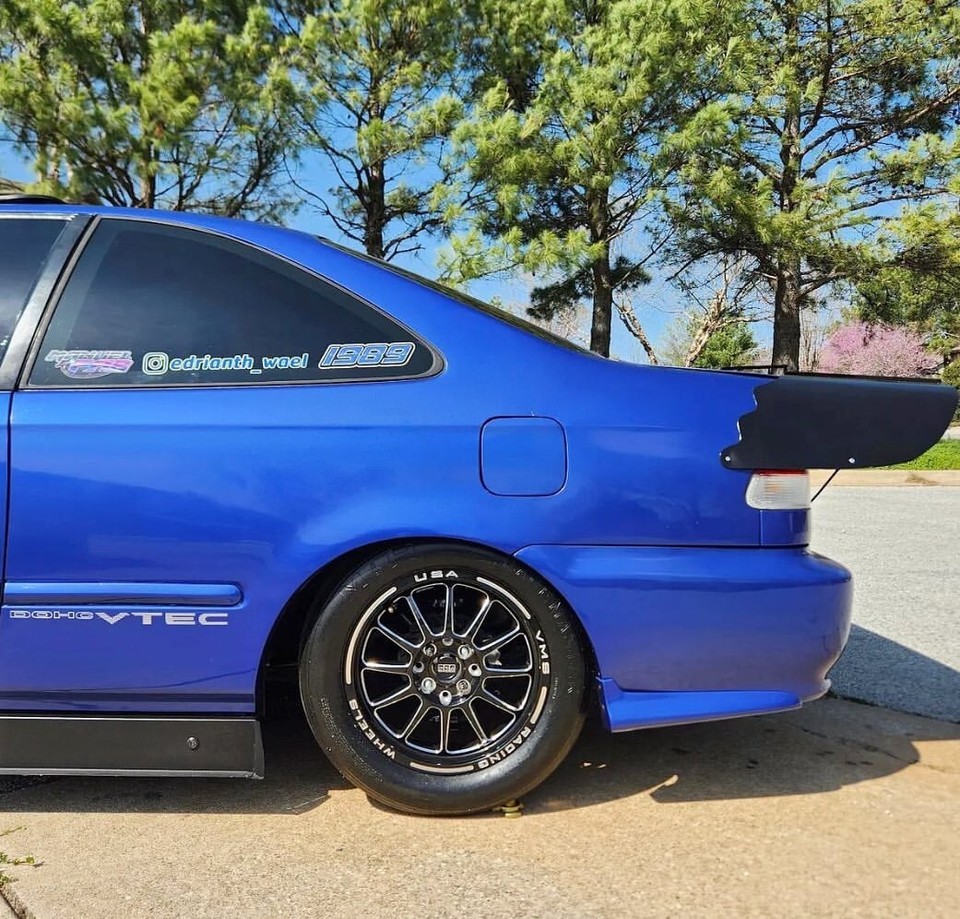 VMS Racing Black Hawk Polished Drag Rims Wheels 15x8 4X100 +20 ET # ...