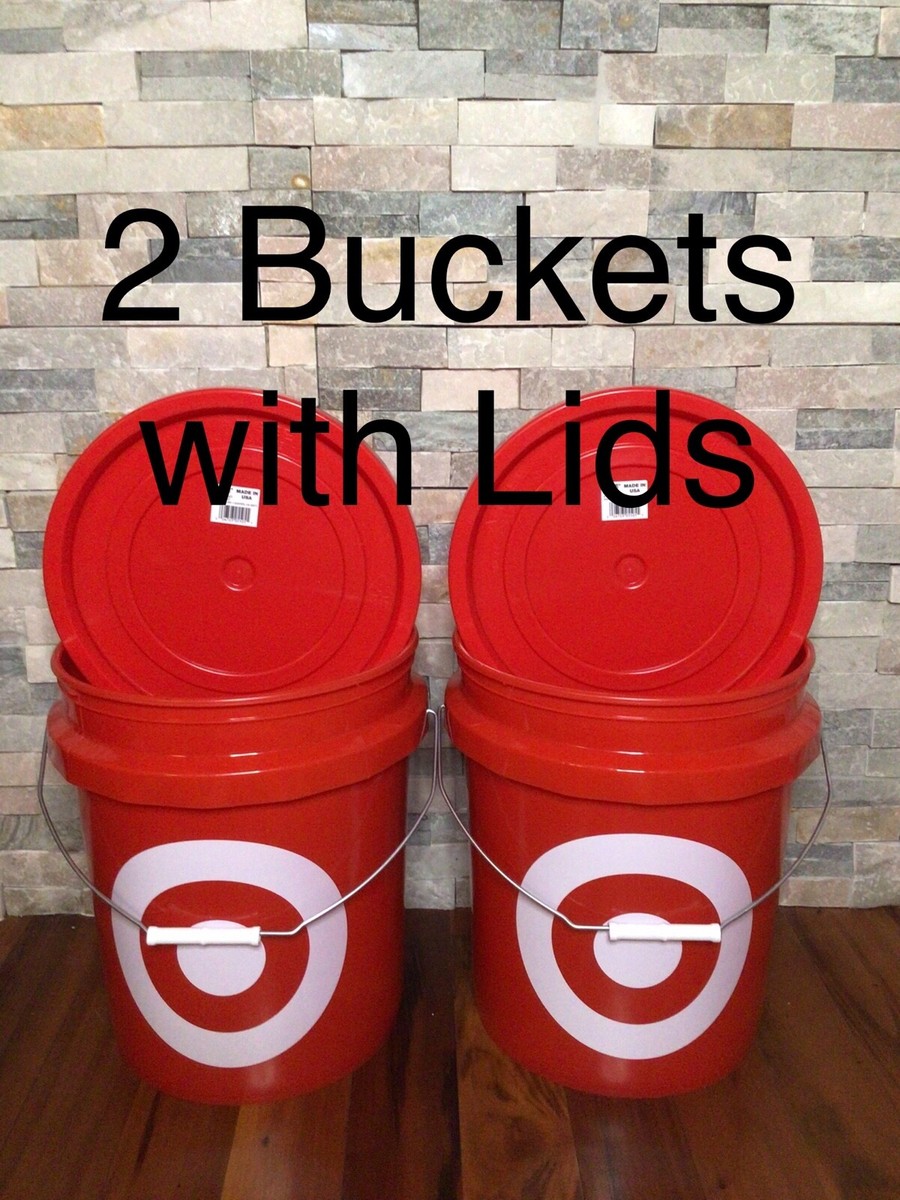 One Gallon And A Two Gallon Bucket Fortiflex 2 Gallon Flatback Bucket