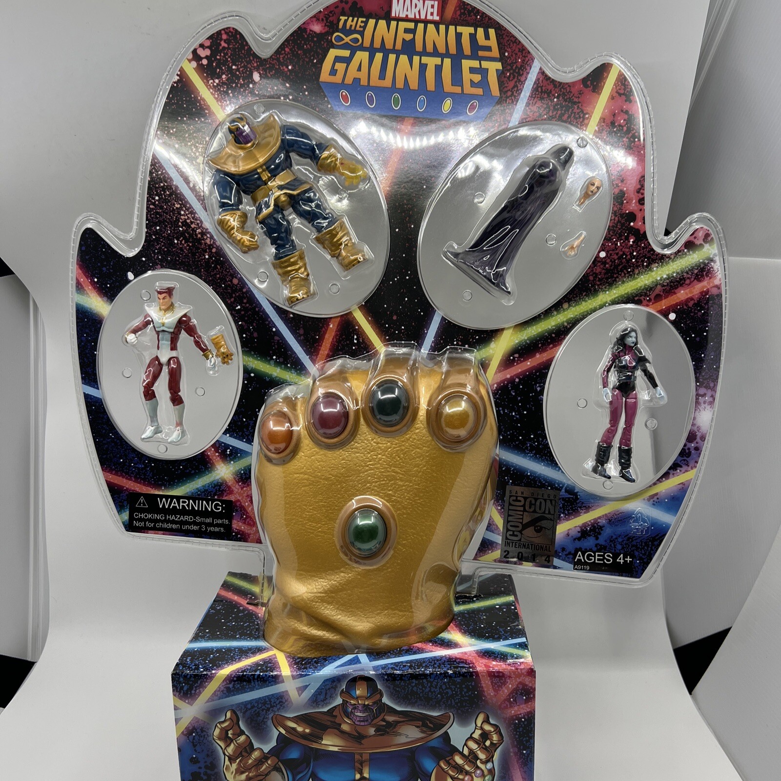2014 SDCC Exclusive Infinity Gauntlet Hasbro Marvel Universe Comic Con ...