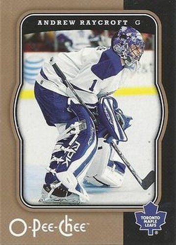 #459 Andrew Raycroft - Toronto Maple Leafs - 2007-08 O-Pee-Chee Hockey ...