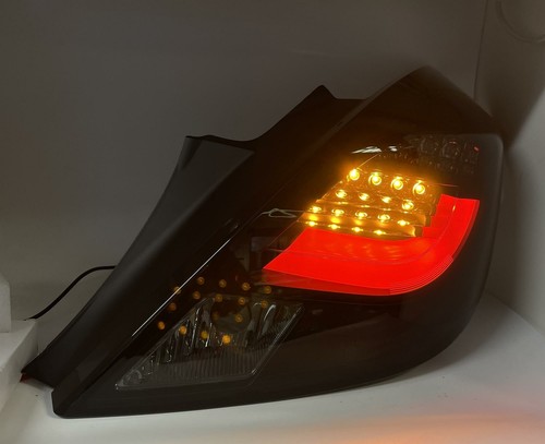 Back Rear Tail Lights Pair Set Clear Smoke Black For Vauxhall Corsa D 3 ...