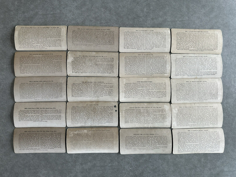 20 Antique Keystone Stereoscope Cards | eBay