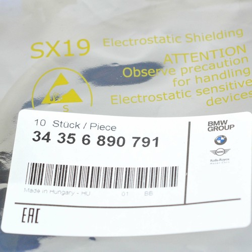 OEM BMW 7 G12 REAR BRAKE PAD WEAR SENSOR 34356890791 6890791 GENUINE NO ...