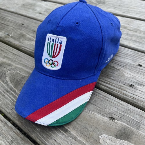 Italia Embroidered 2006 Italian Green White Red cap hat w/ Colored ...